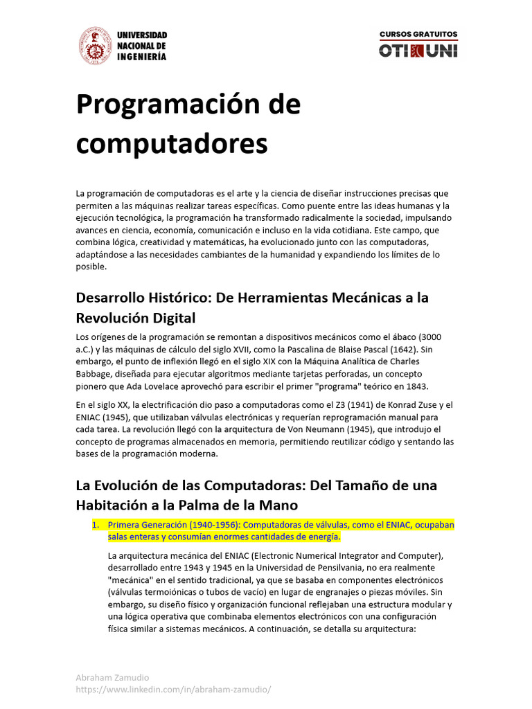 Python Basico PIT2025 Programación de Computadores | PDF | Microprocesador | Circuito integrado