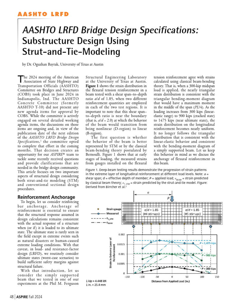 AASHTO LRFD Bridge Design Specifications-Substructure Design Using ...