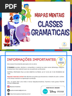 Mapa Mental - Classes Gramaticais | PDF | Substantivo | Tipologia linguística