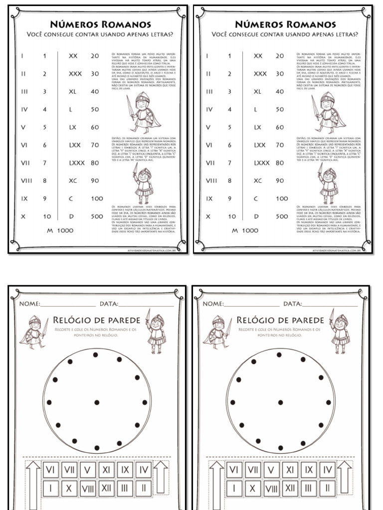 Números Romanos - 16 - 04 | PDF