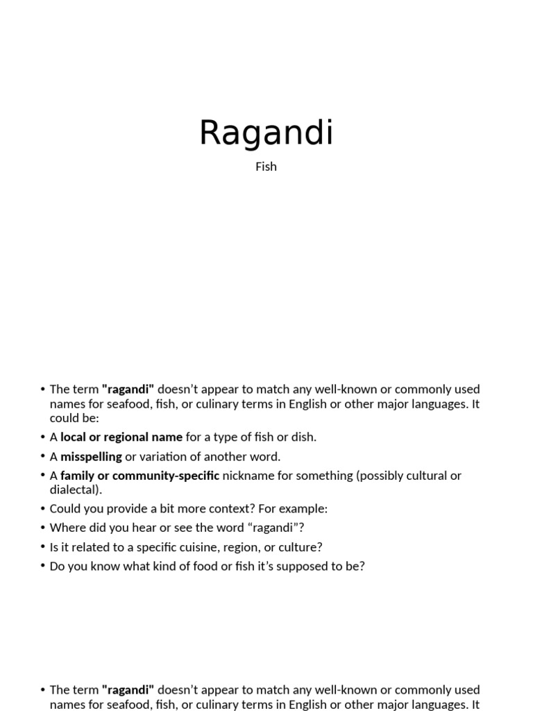 Ragandi | PDF