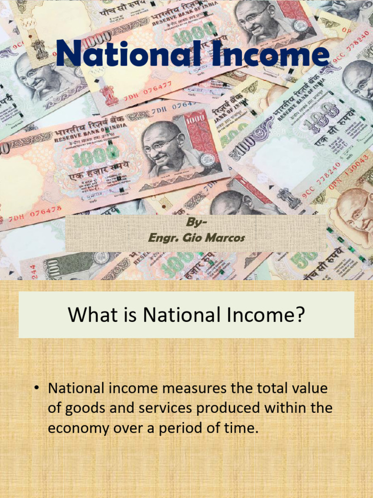 Understanding National Income Concepts | PDF | Measures Of National ...