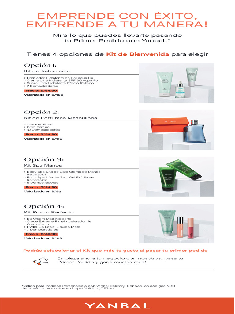 Kits de Bienvenida Yanbal 2023-2024 | PDF