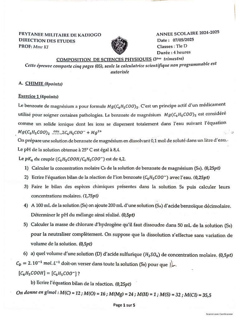 TD Composition de PC 3T | PDF