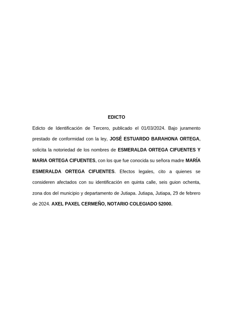 3. EDICTO | PDF