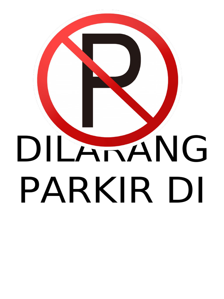 Dilarang Parkir | PDF
