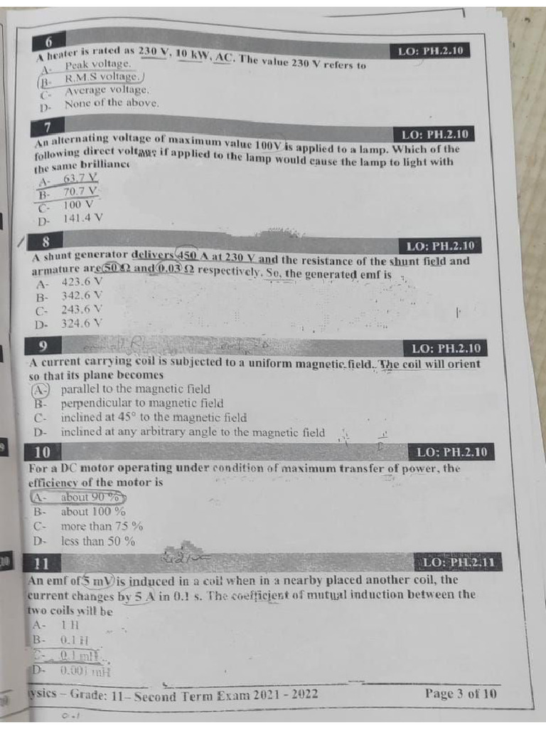 Final 22 Physics STEM G11 SEM2 | PDF