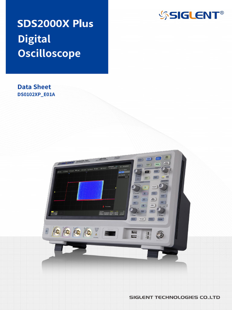 SDS2000X Plus Datasheet | PDF