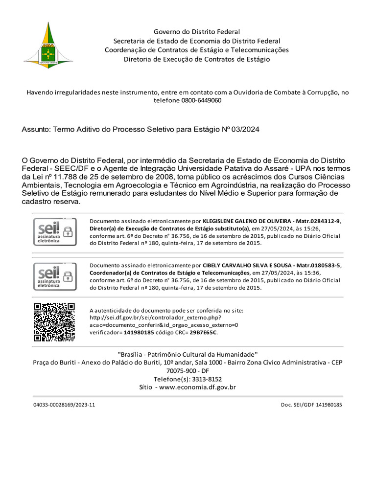 Seec DF 04.2024 Aditivo III | PDF