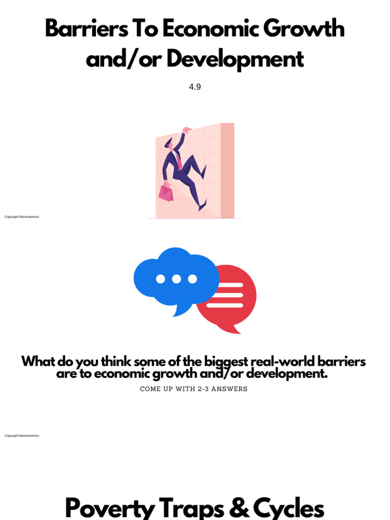 4.9 Barriers To Economic Growth Andor Development | PDF | Poverty ...