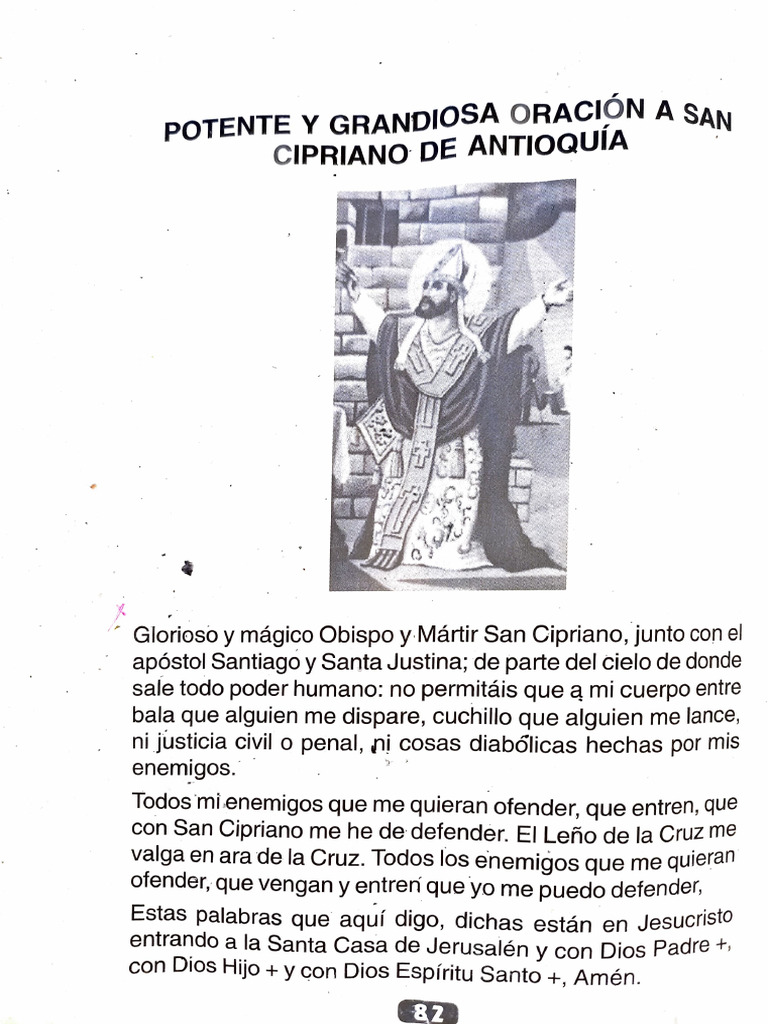 Oración Poderosa a San Cipriano | PDF | Cristo (título) | Dios el padre
