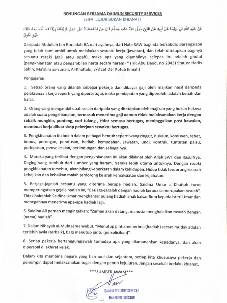 Surat CTH Resign | PDF