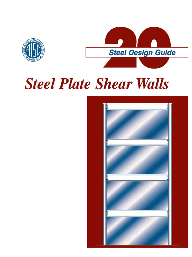Aisc Design Guide 20 Steel Plate Shear Walls | PDF
