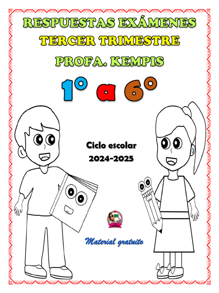 Exámenes Tercer Trimestre Profa Kempis | PDF
