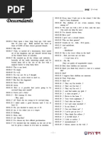 Descendants 2015 Script | PDF | Mystery, Thriller & Crime Fiction | Poetry