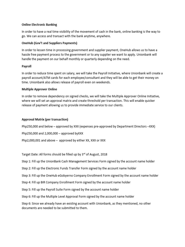 Approval Matrix | PDF