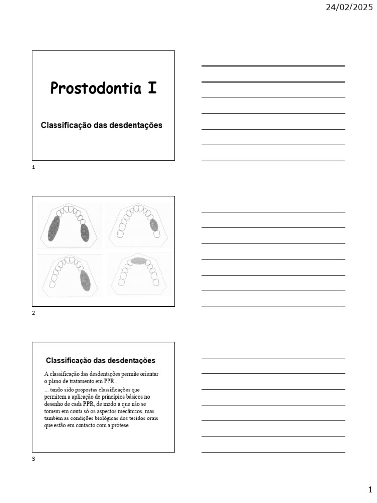 Classificação das Desdentações em Prostodontia | PDF | Dente humano