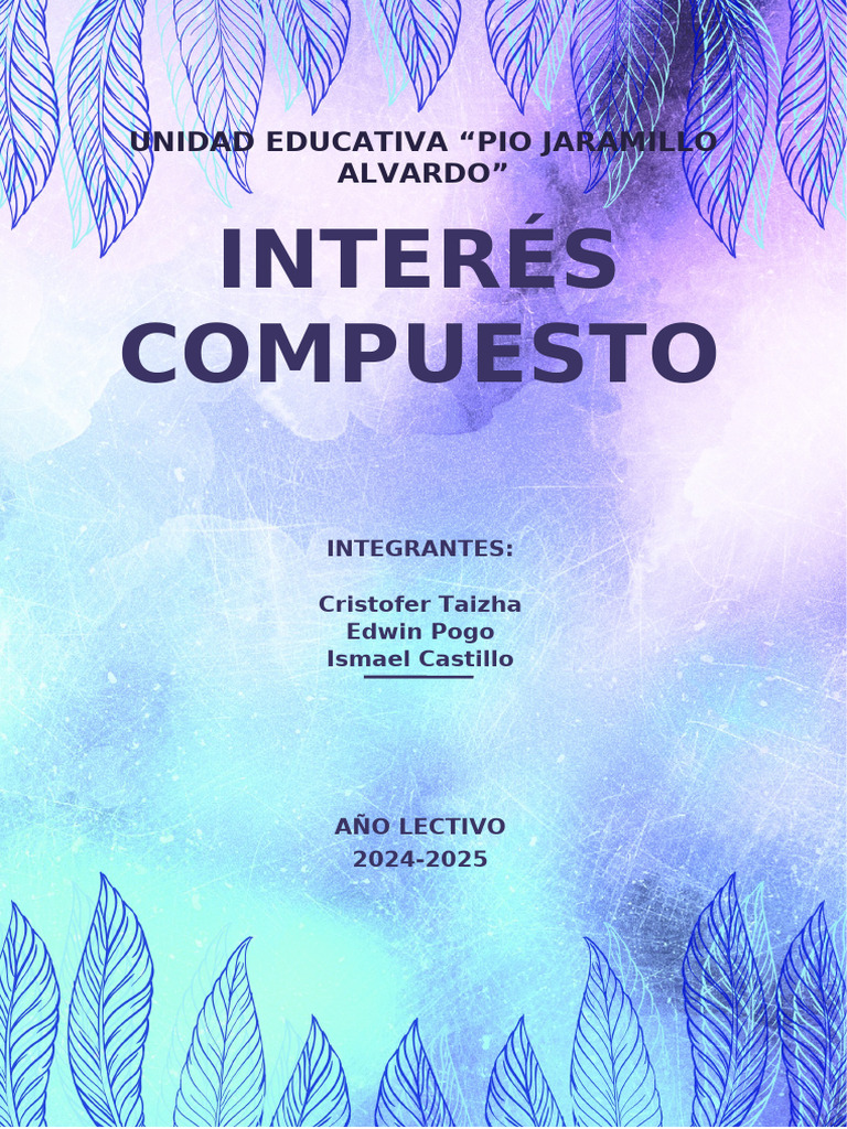 Interés Compuesto | PDF