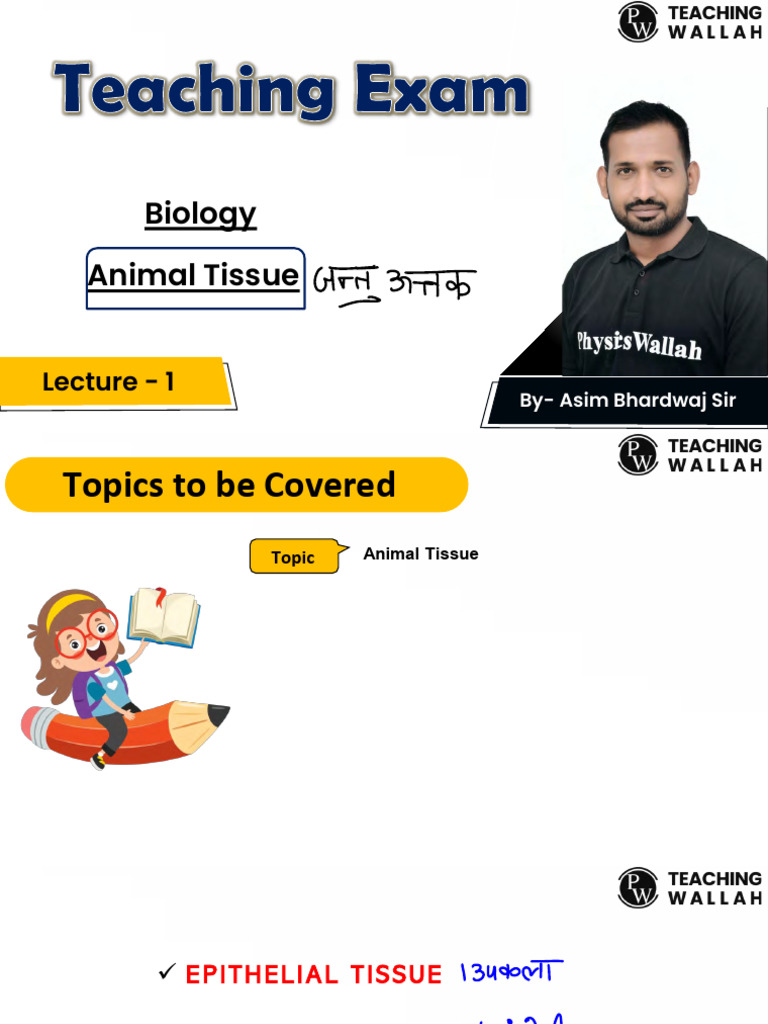 Animal Tissue Notes | PDF