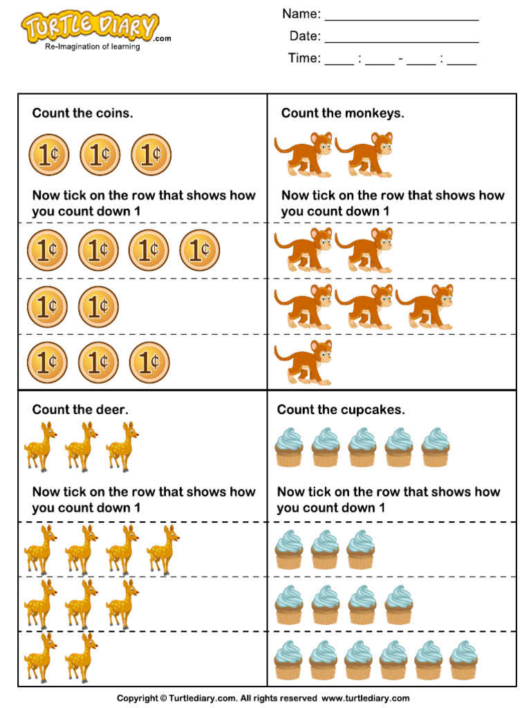 Count Backward by One | PDF
