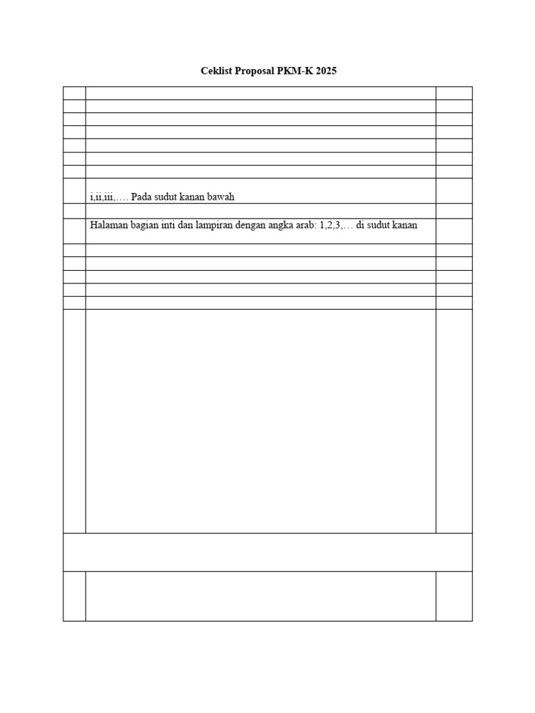 Sistematika PKM-K | PDF