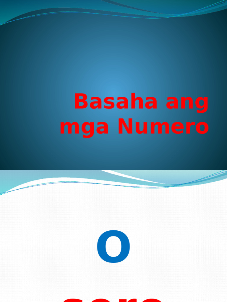 Basaha Ang Mga Numero | PDF