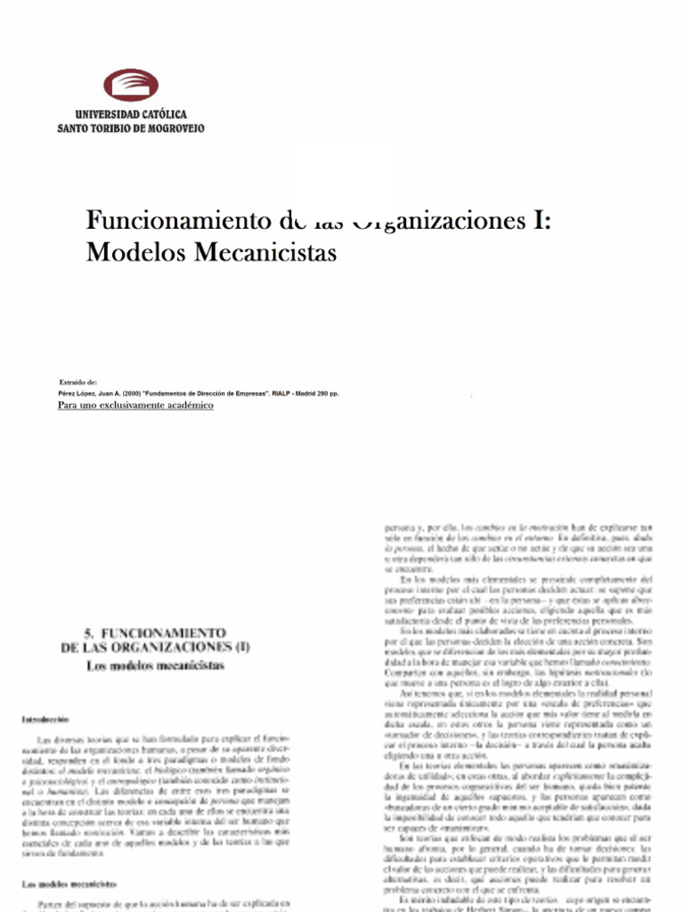 Modelos Mecanicistas (2) | PDF