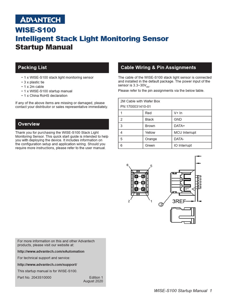 WISE-S100 Startup Manual Ed 1 FINAL | PDF | Booting | Wi Fi