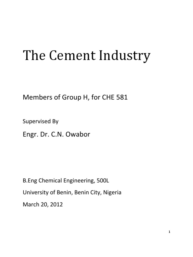Process Flow Diagram For Portland Cement Manufacturing | PDF | Cement ...