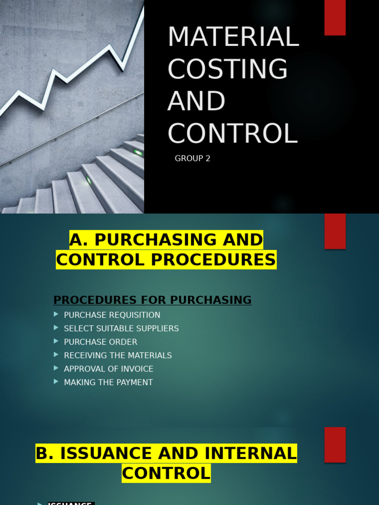 Material Costing and Control | PDF | Inventory | Logistics