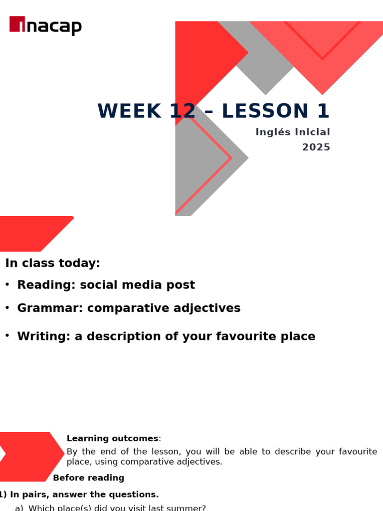 Week 12 - Lesson 1 | PDF