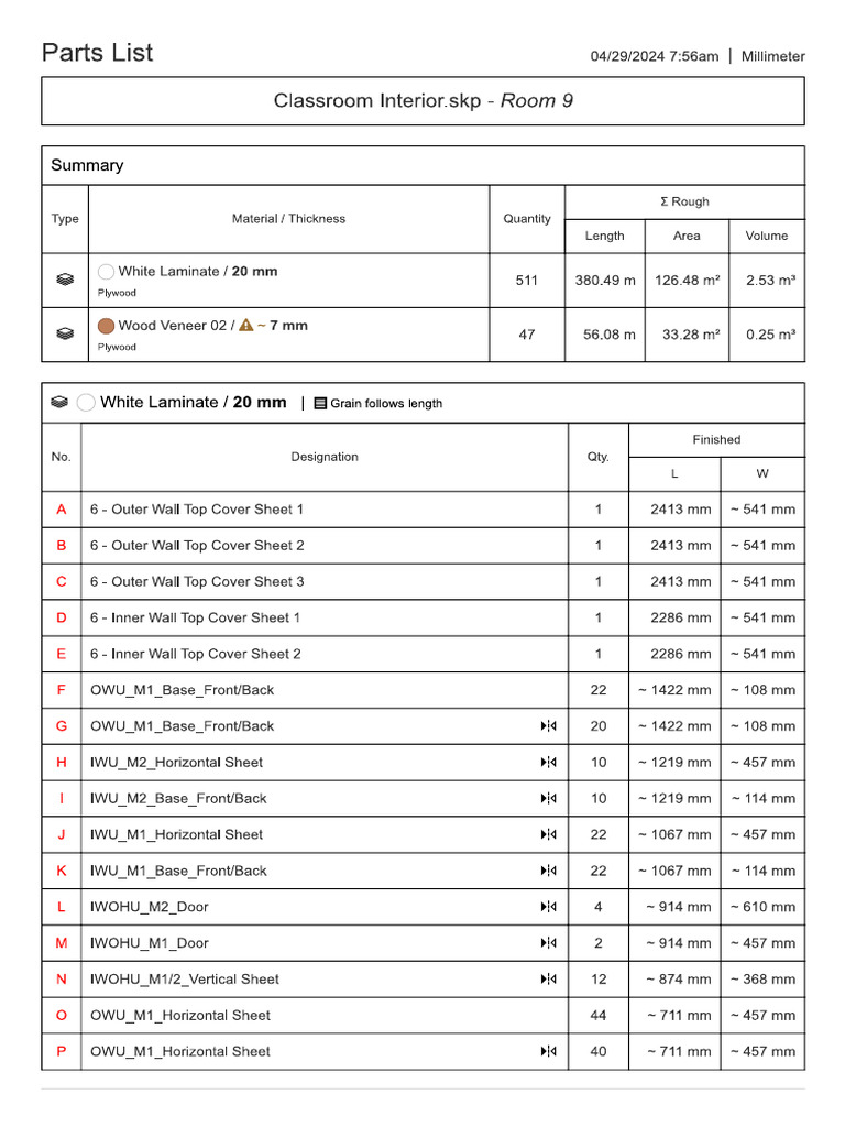 01 Parts List | PDF