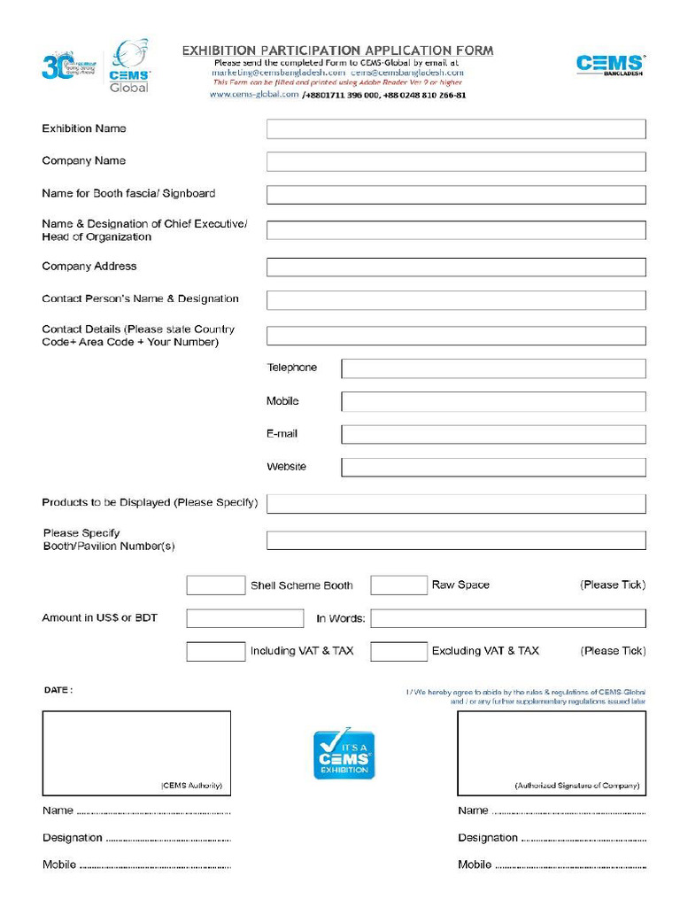 Booking Form | PDF