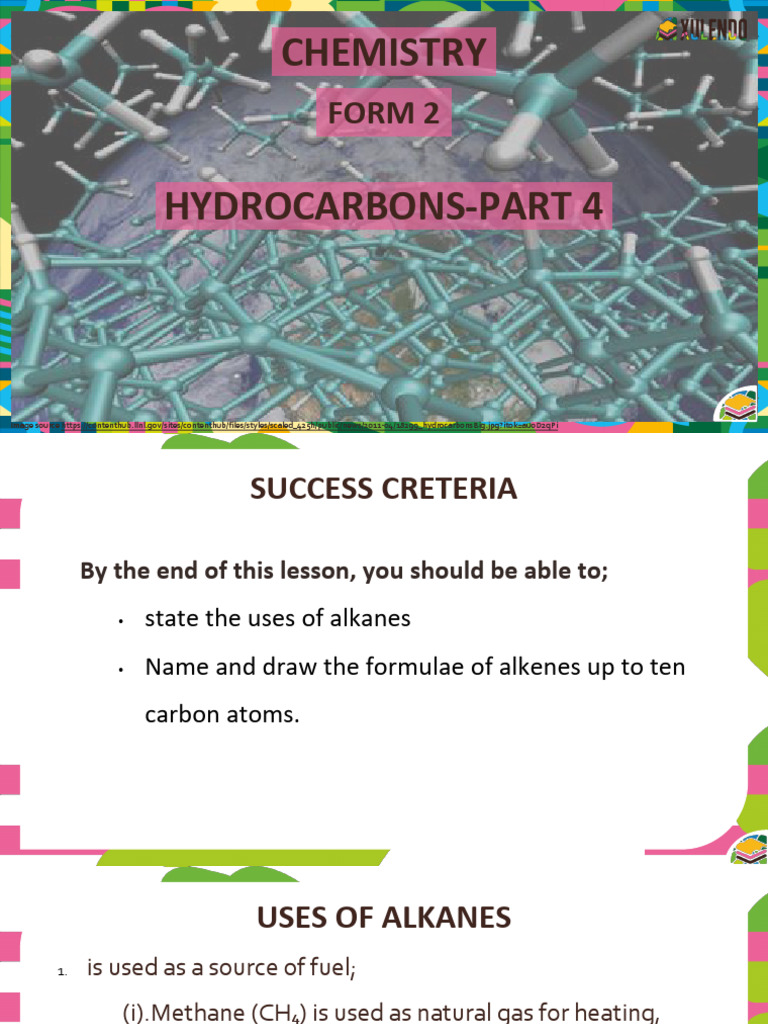 Chemistry Hydrocarbons Lesson 4 F2 Chemistry 953a6fd144 | PDF | Alkene ...