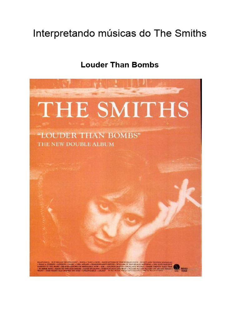 Interpretando Músicas Do The Smiths | PDF | Comunismo | Os Smiths