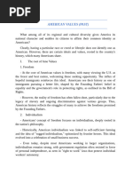 Core American Values by Robin Williams | PDF | Sociology | Culture Of ...