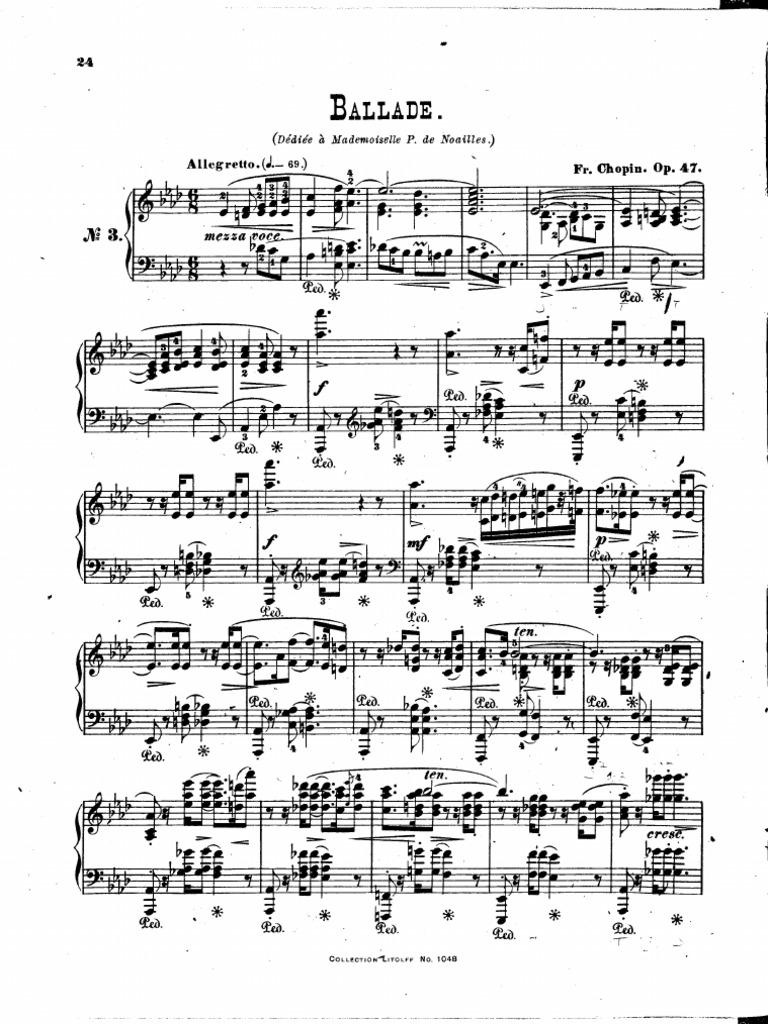 Chopin Ballade No.3, Op.47 | PDF