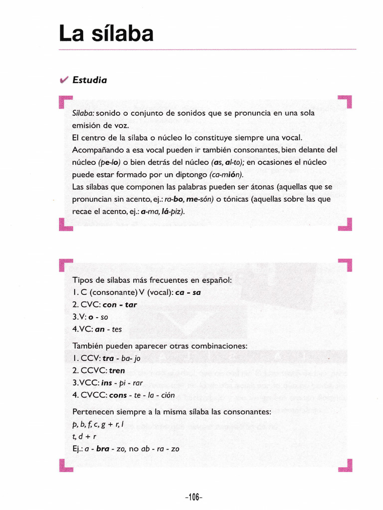 Sílaba tónica y acentuación en español | PDF | Fonética | Lingüística
