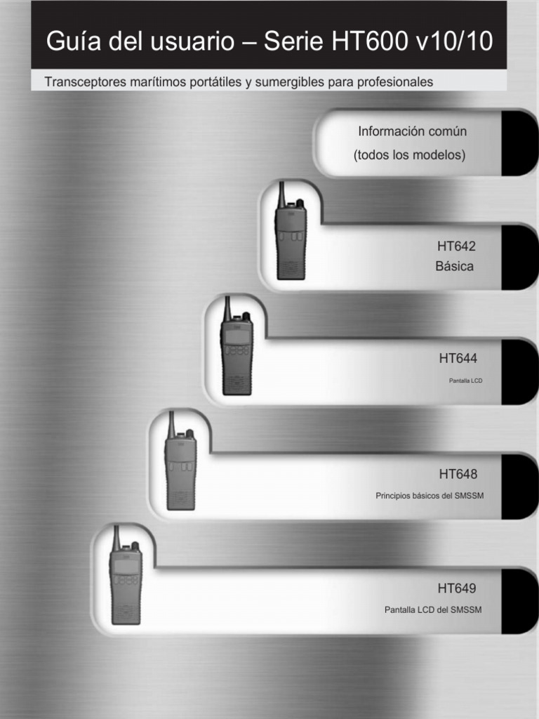 Guía-Del-Usuario - Serie-HT600 ENTEL ESPAÑOL | PDF | Micrófono | Diodo emisor de luz