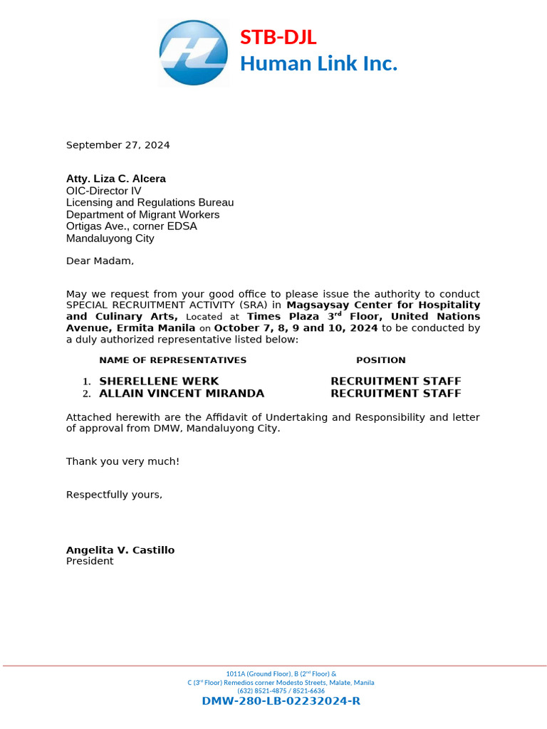 Letter Request Sra | PDF