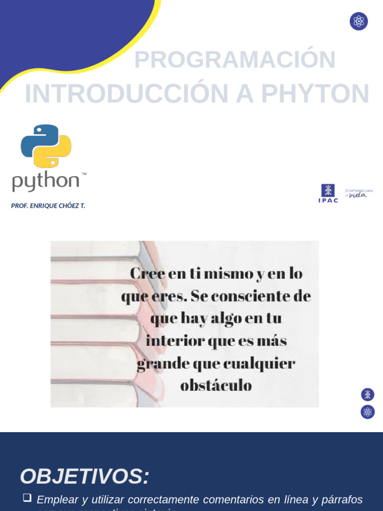 Semana03 12 Al 16 De Mayo Programación Primero Pdf Python 7875