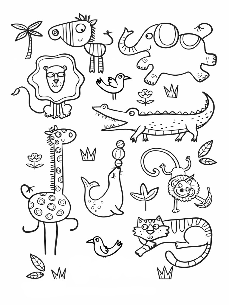 Bonus - Desenhos Variados para Colorir 1 PDF | PDF