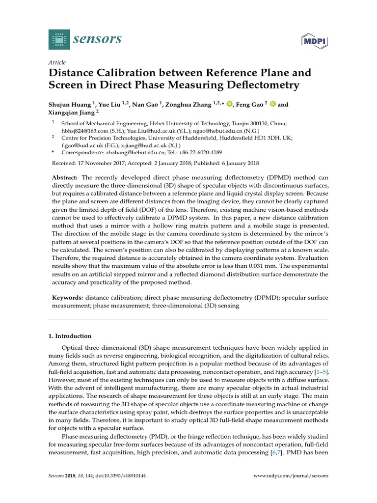 Calibration Reference Plane and Screen | PDF | Camera | Optics
