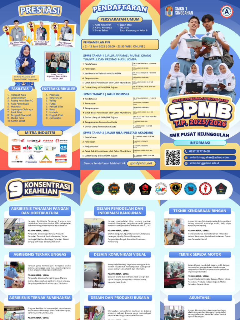 Brosur Pendaftaran SPMB 2025 SMKN 1 | PDF