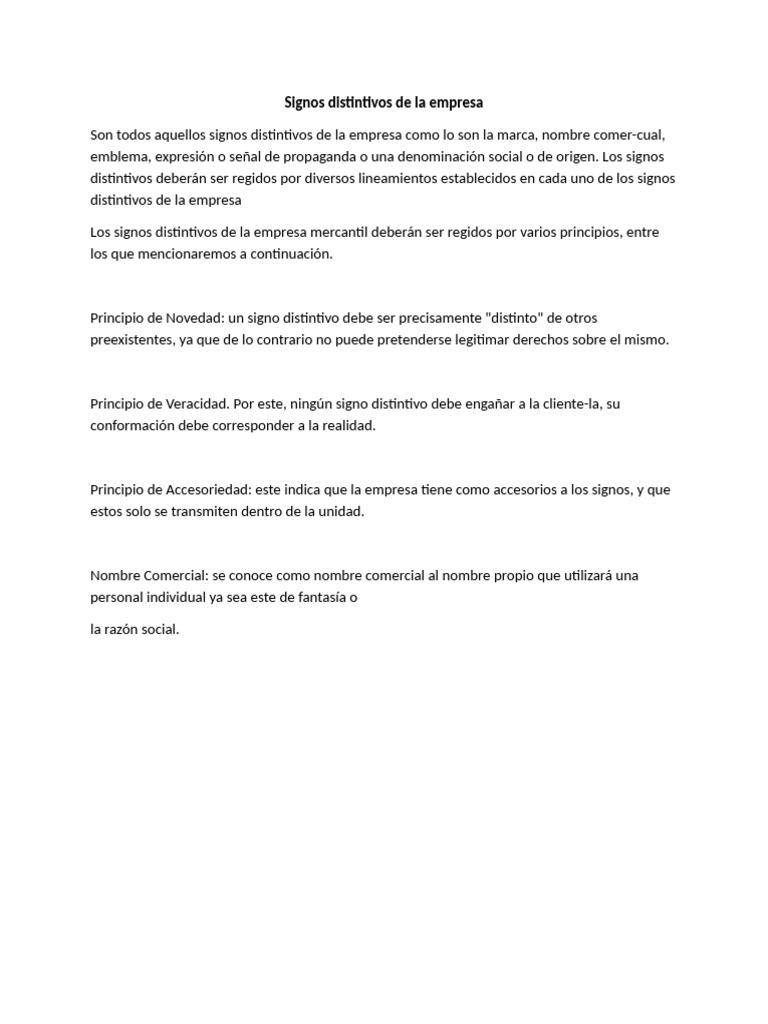 Signos Distintivos de La Empresa | PDF