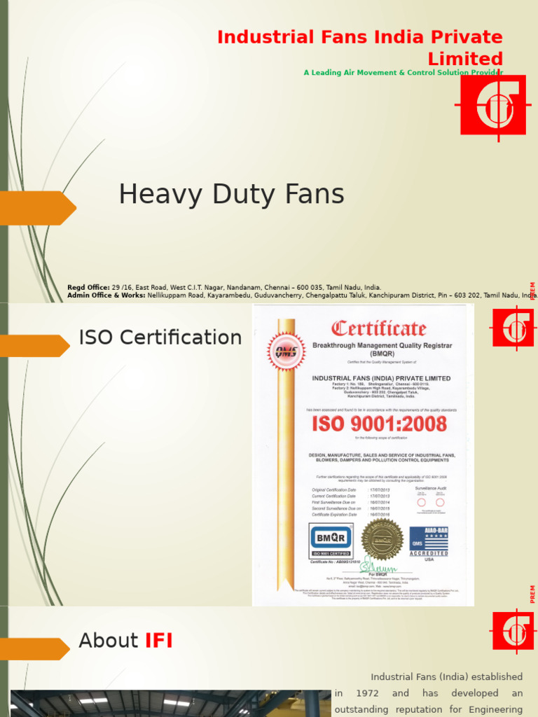 Heavy Duty Centrifugal Fans Overview | PDF | Mechanical Engineering ...
