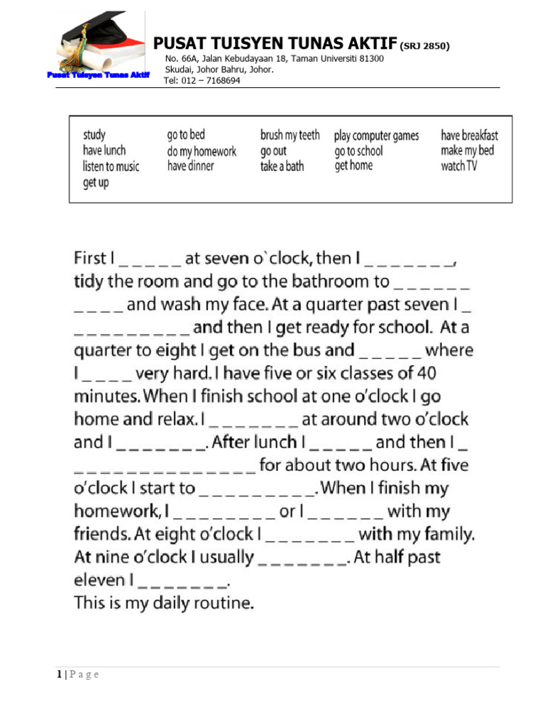 Lesson 3 Daily Routines and Adverbs of Frequency | PDF