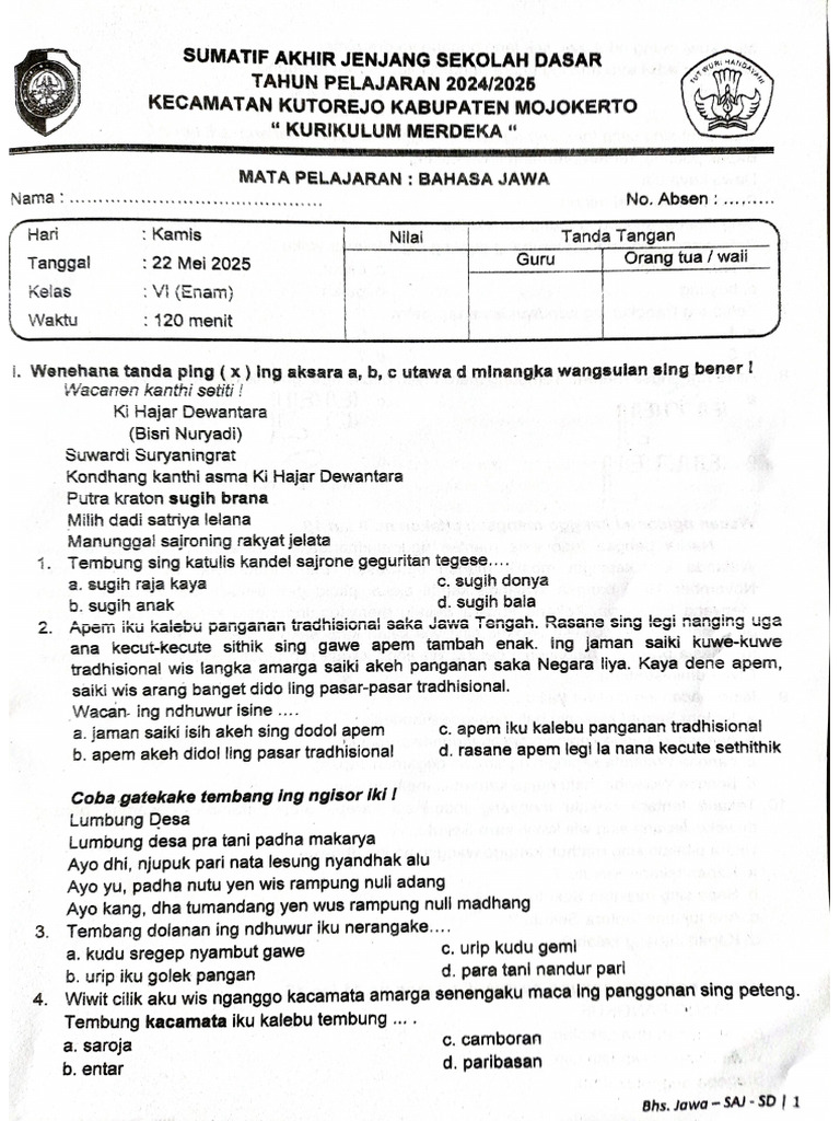 Bhs Jawa | PDF