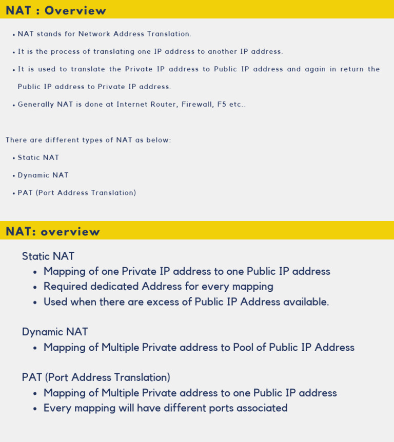 F5 NAT Overview | PDF