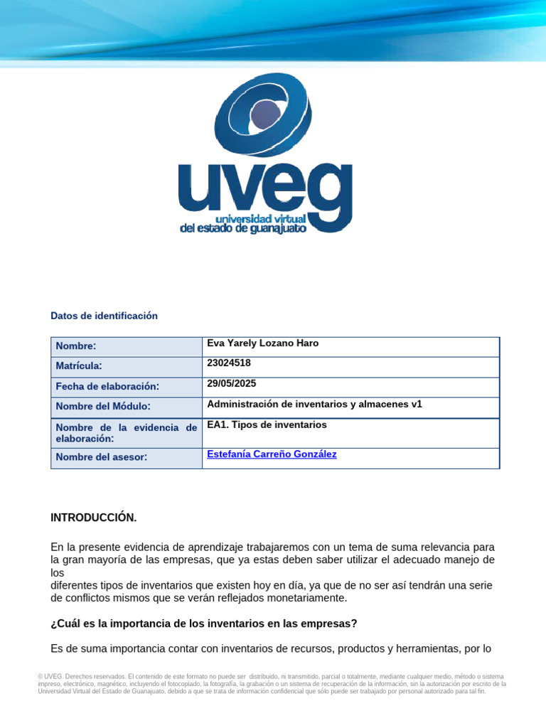 Lozano Eva Tipos EA1 | PDF | Business | Información
